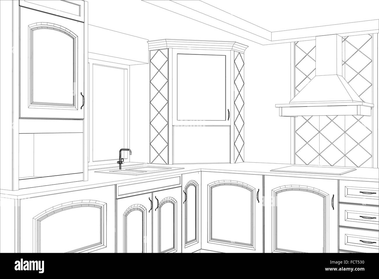 Pareti della cucina Immagini Vettoriali Stock - Alamy
