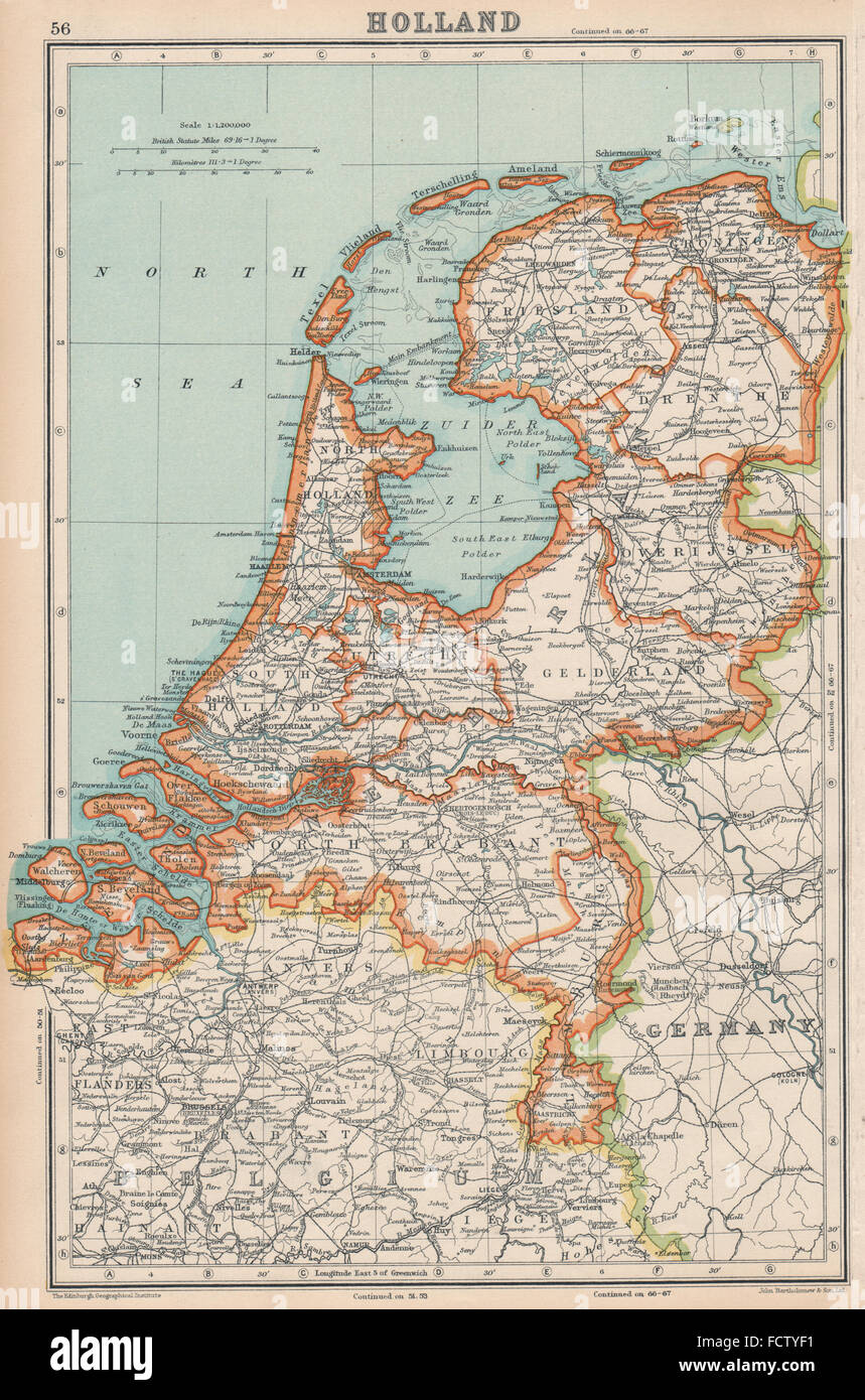 Mappa di olanda immagini e fotografie stock ad alta risoluzione - Alamy