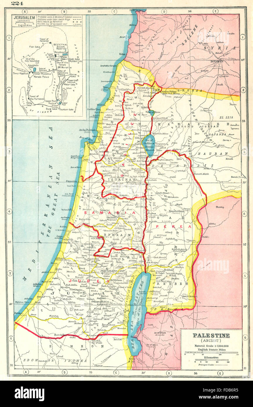 Giudea mappa antica immagini e fotografie stock ad alta risoluzione - Alamy
