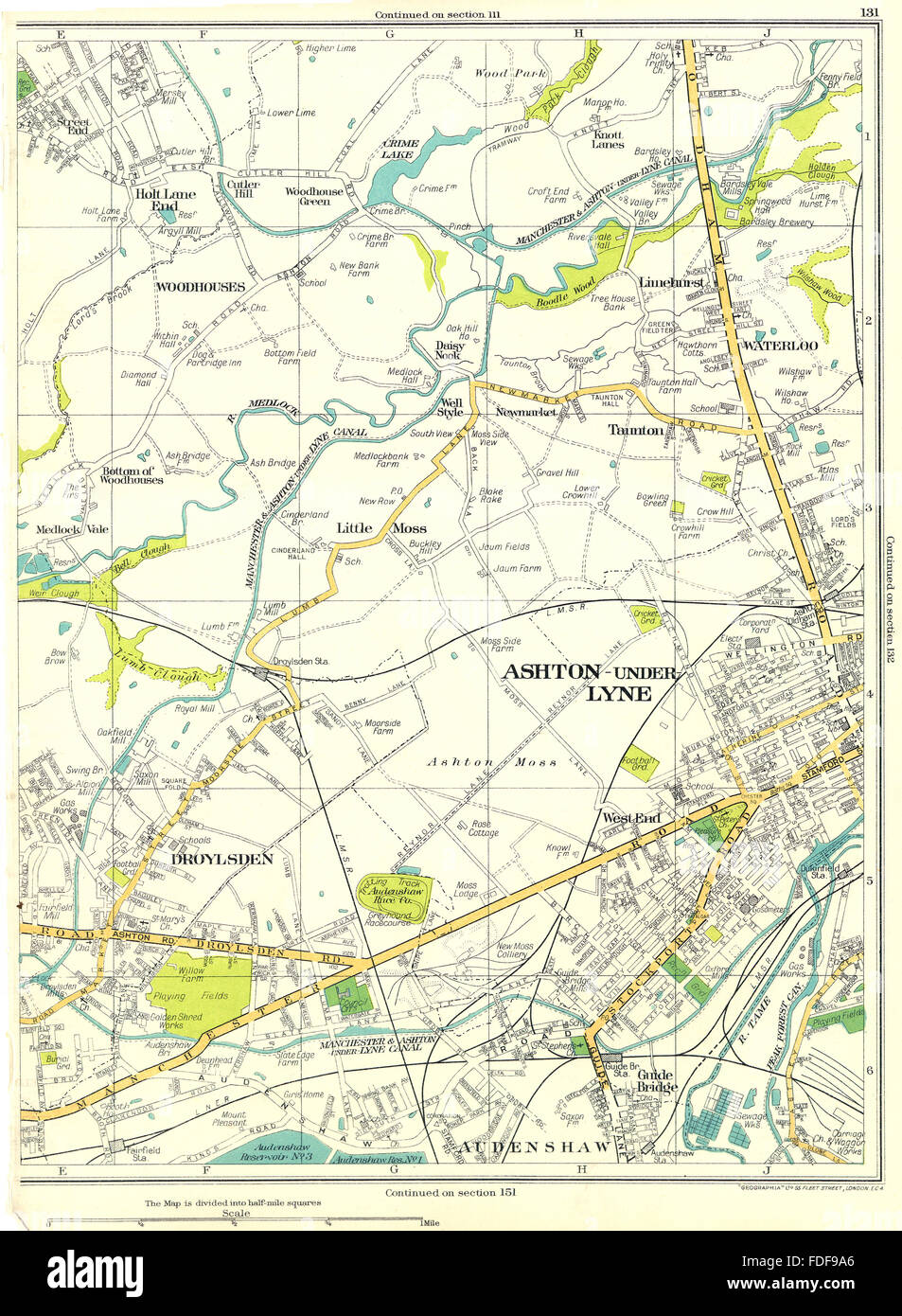 Mappa di ashton under lyne immagini e fotografie stock ad alta ...