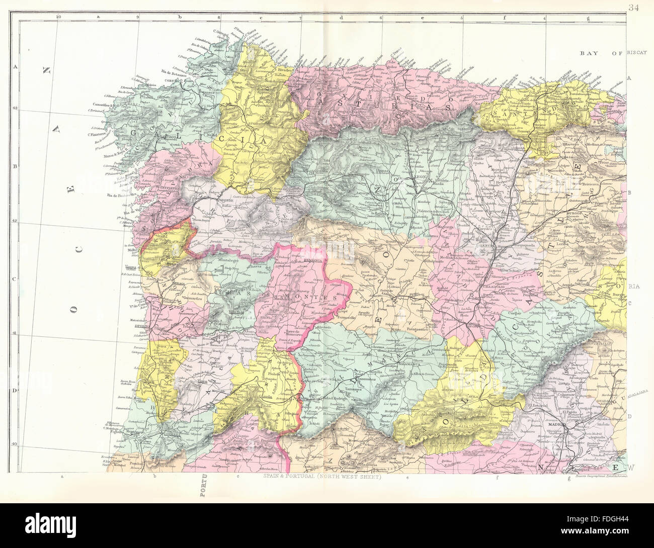 Mappa di castiglia e leon immagini e fotografie stock ad alta ...