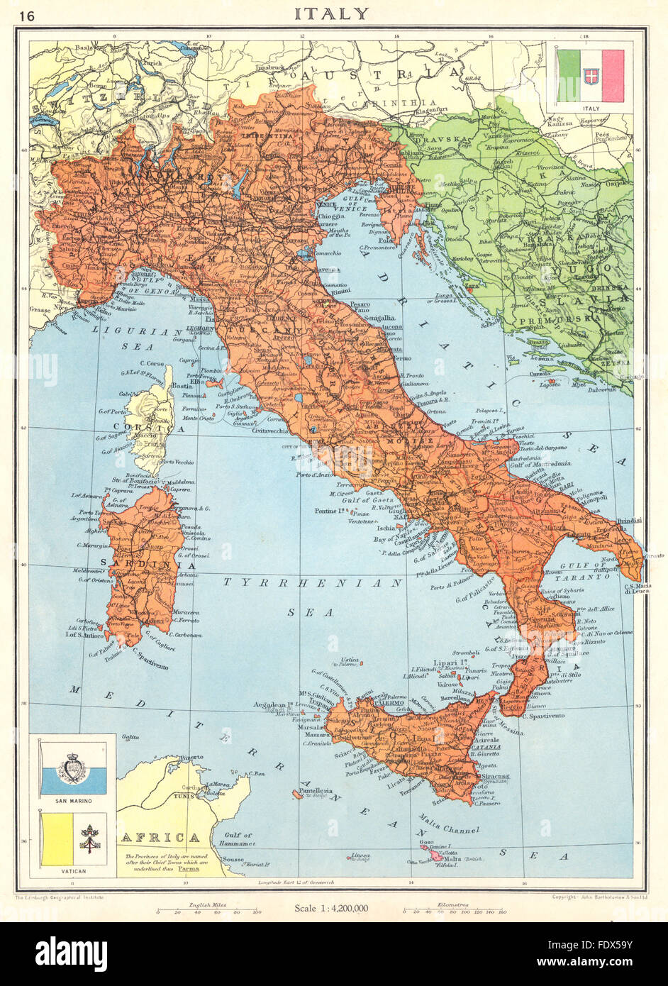 Italia: poco prima della prima guerra mondiale 2. Include Istria Zara ...