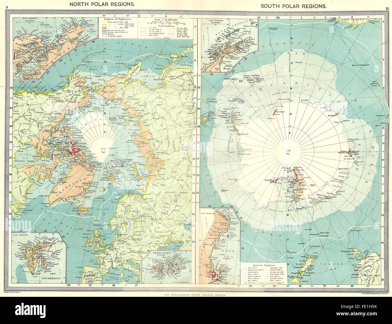 Franz josef mappa della terra immagini e fotografie stock ad alta ...