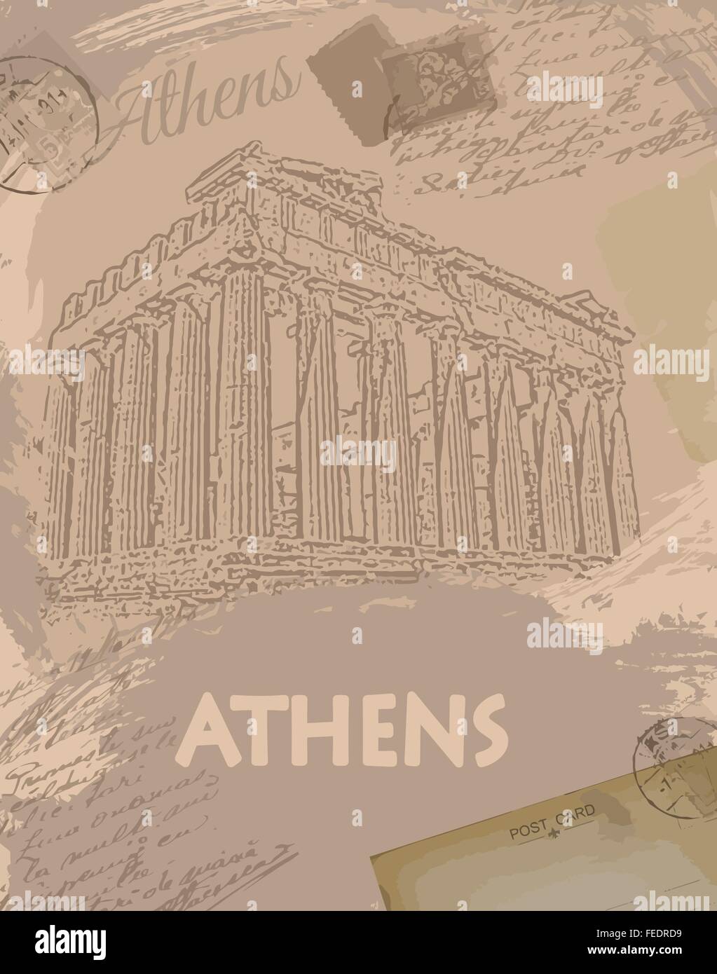 Il partenone acropoli di atene Immagini Vettoriali Stock - Alamy