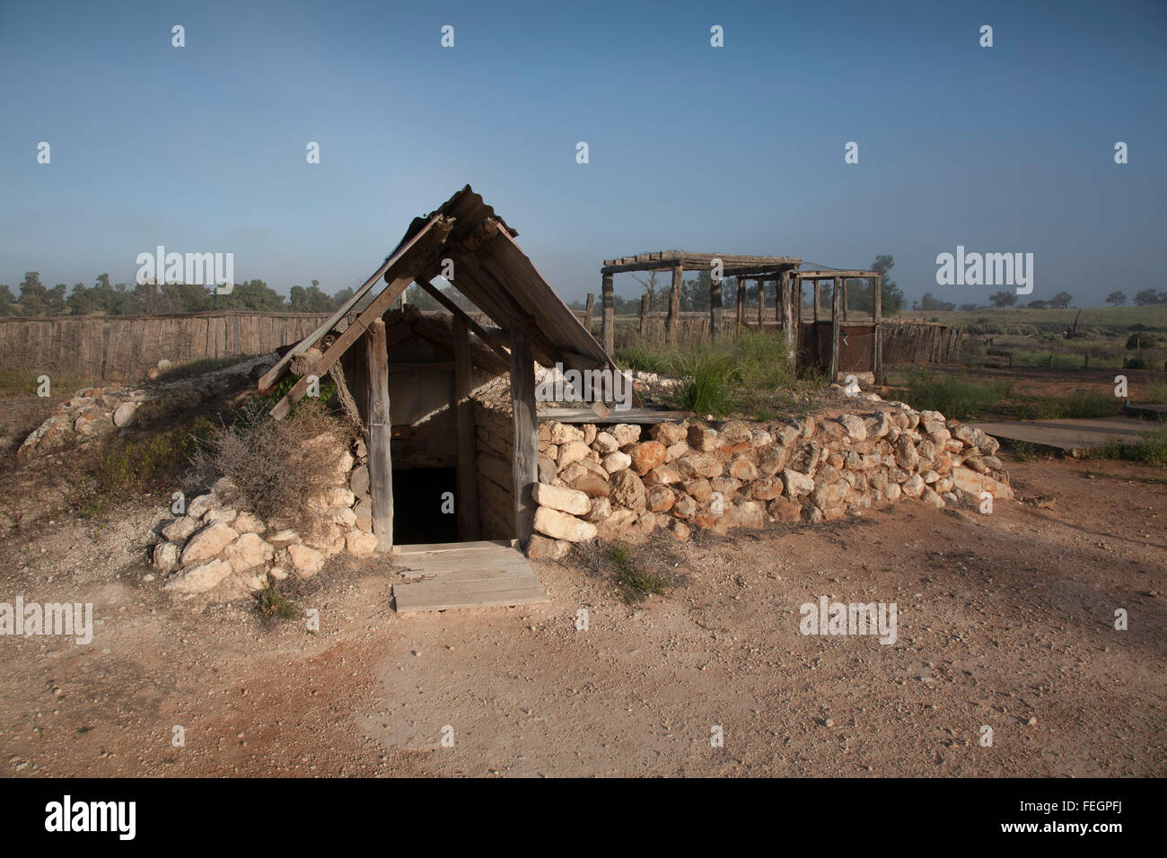 Zanci storico homestead della celebre 'dugout', costruito nel terreno ...