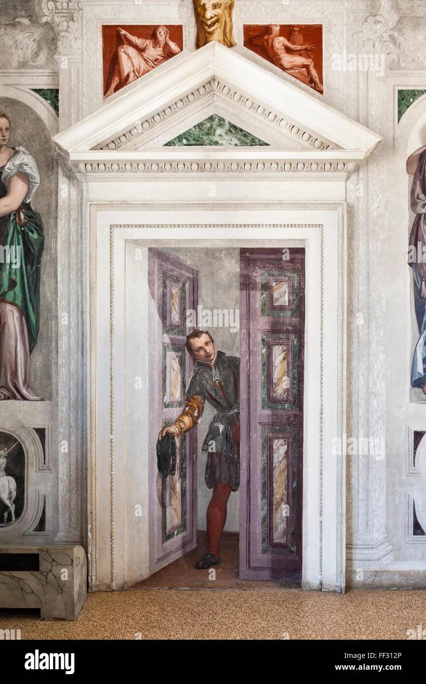 Villa Barbaro (Villa di Maser), Italia, costruita dal Palladio (1560 ...