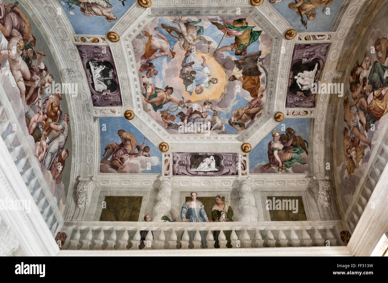 Villa Barbaro (Villa di Maser), Italia, costruita dal Palladio (1560 ...