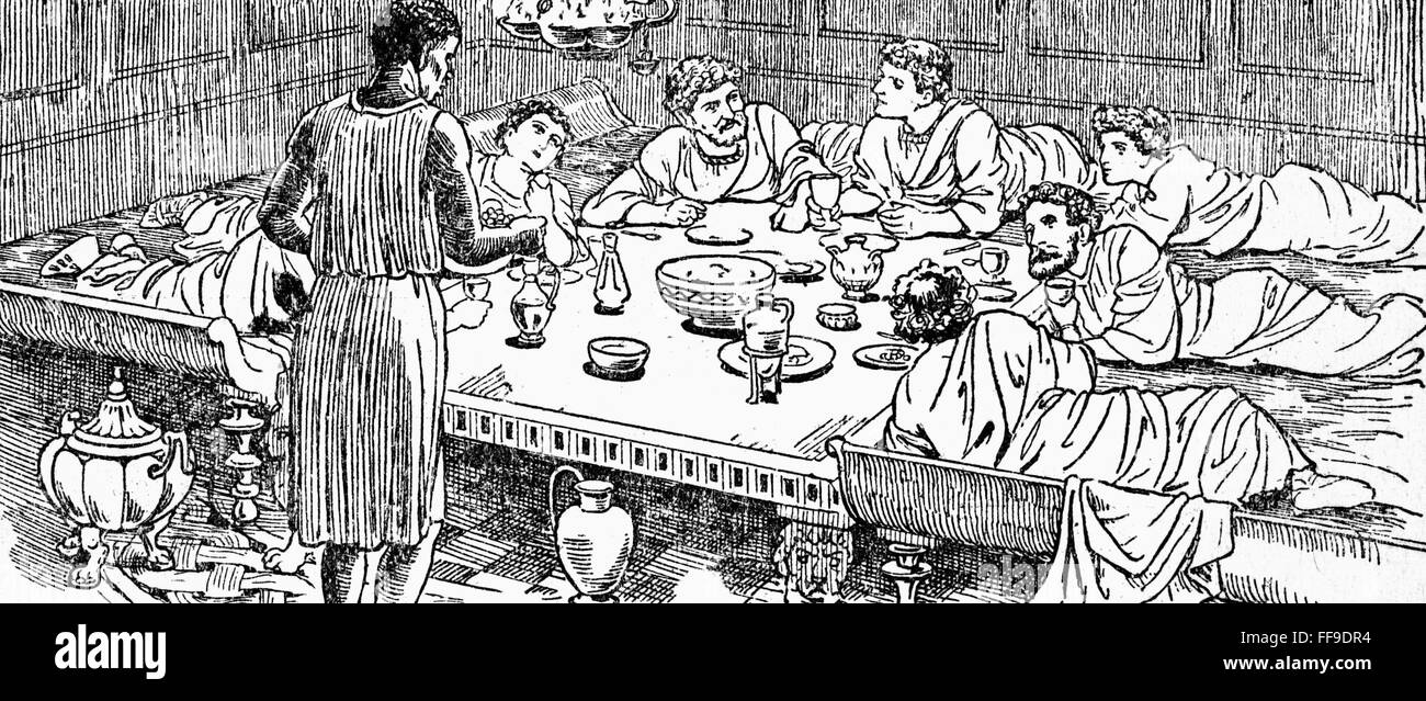 Ancient roman dinner party immagini e fotografie stock ad alta ...