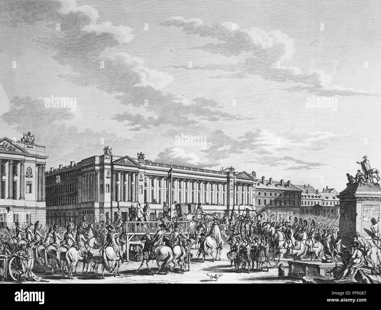 Public execution by guillotine Immagini e Fotos Stock - Alamy