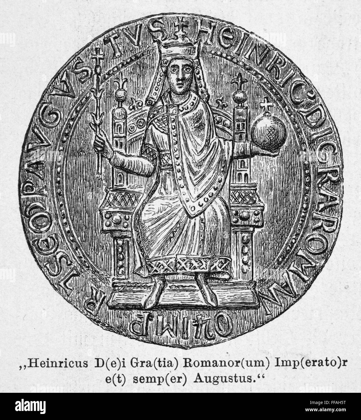 Enrico VI (1165-1197). /NKing della Germania, 1190-1197, e della ...