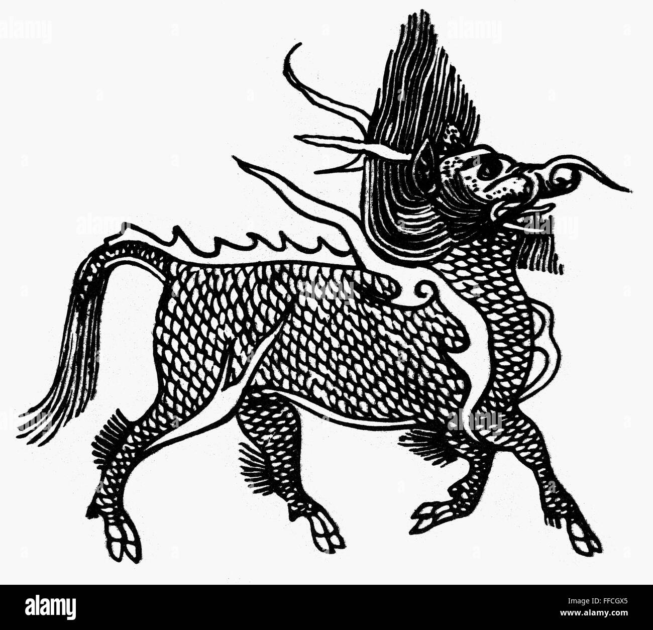 Mitologia cinese: CHI LIN. /Nil Chi Lin o dragon cavallo. Mitica ...