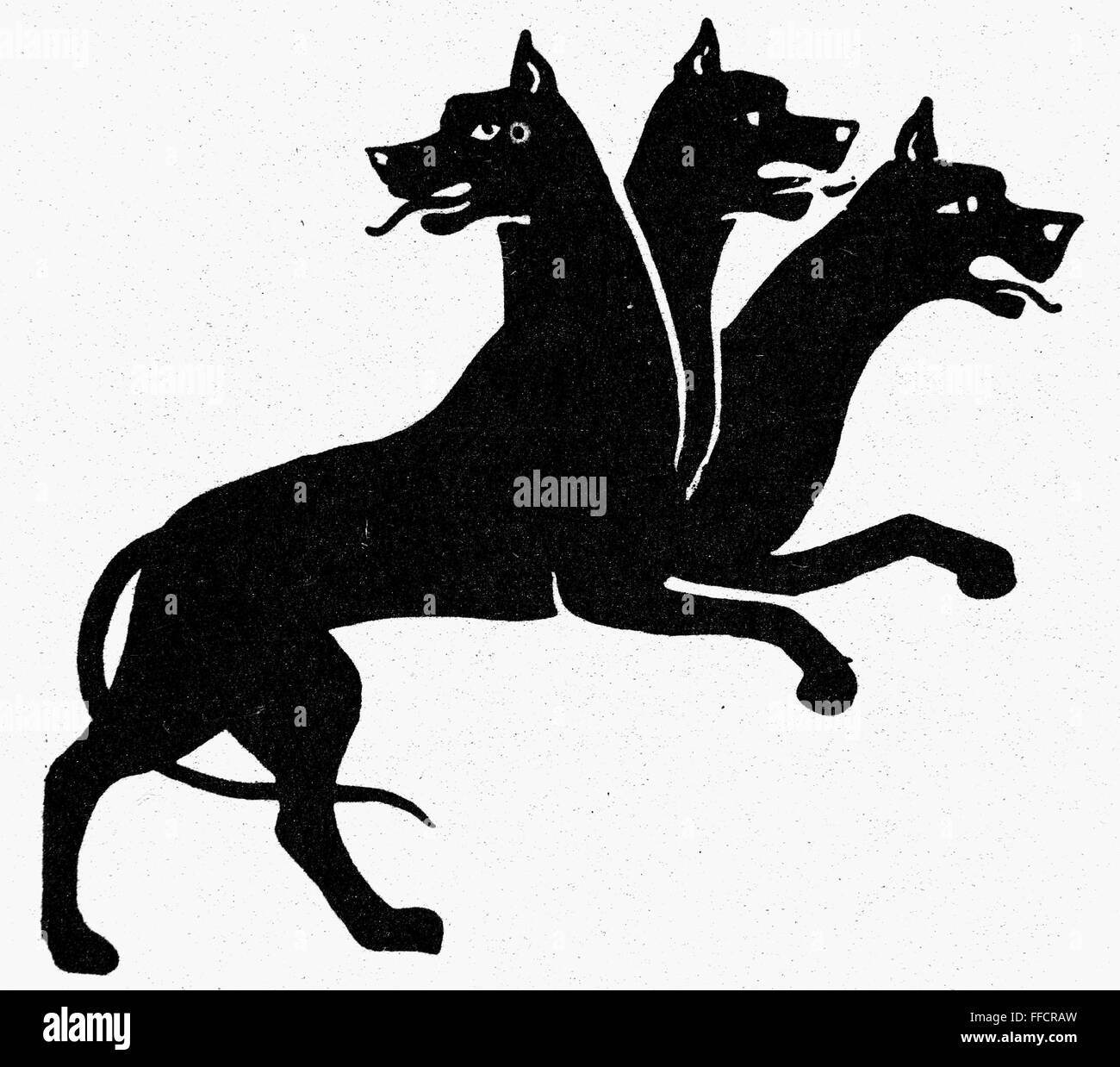 Mitologia: Cerberus. /NThree teste di cane della mitologia greca ...