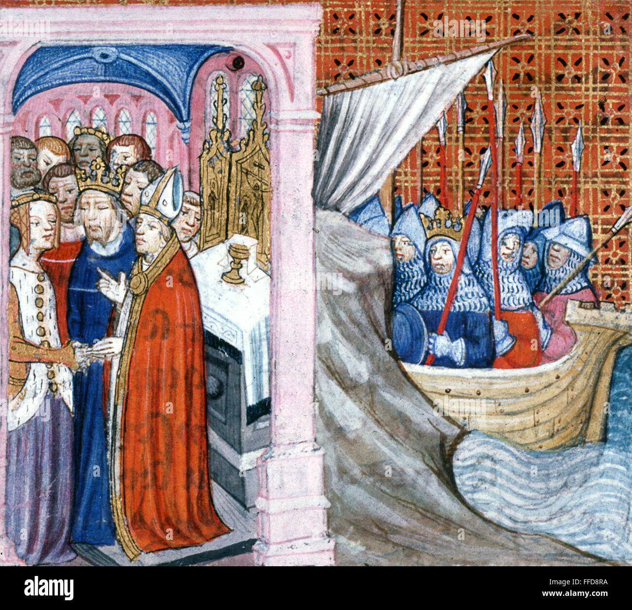 LOUIS VII (1120?-1180). /NKing della Francia, 1137-1180. Con la sua ...