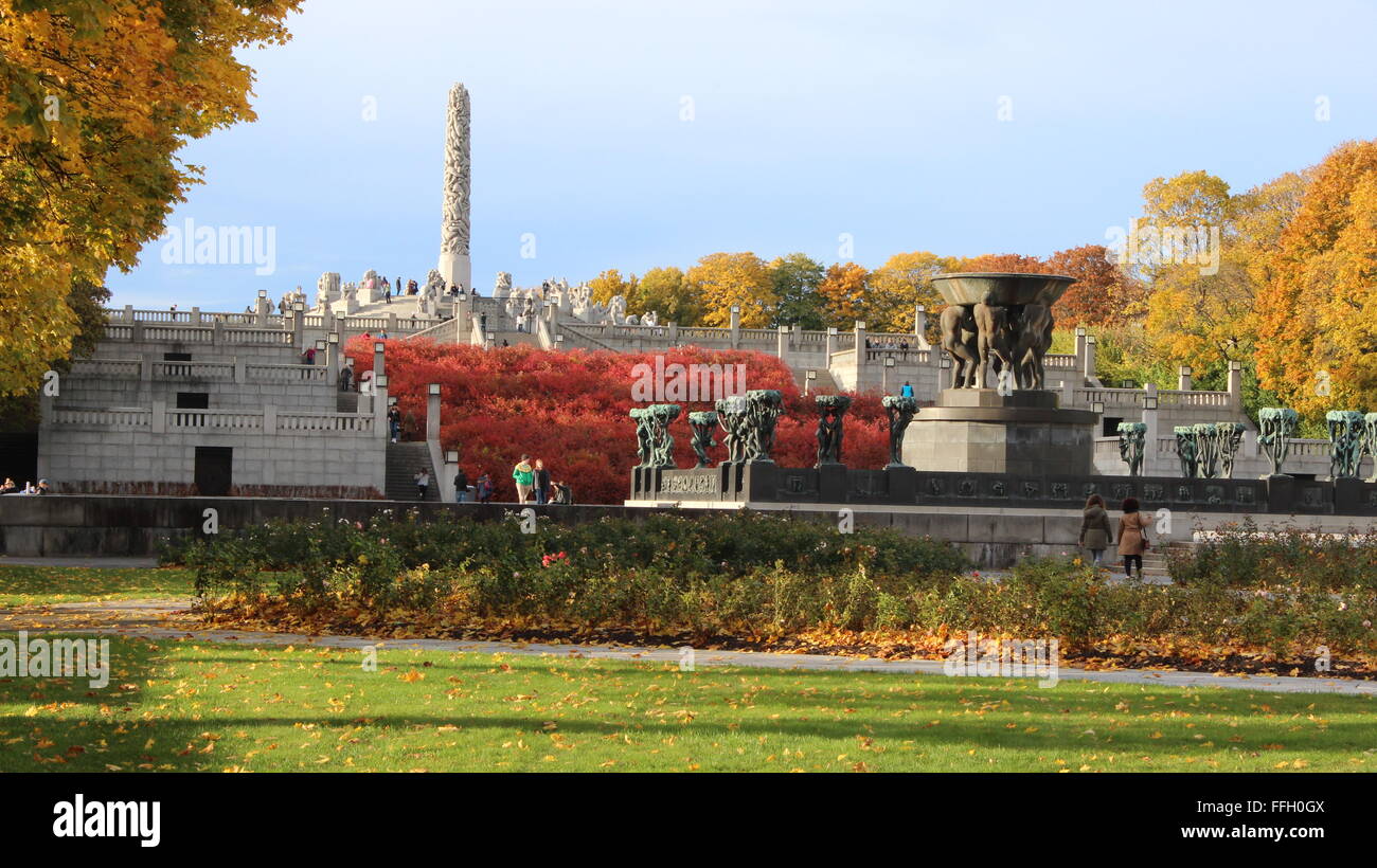Monolith monolitten vigeland park oslo immagini e fotografie stock ad ...