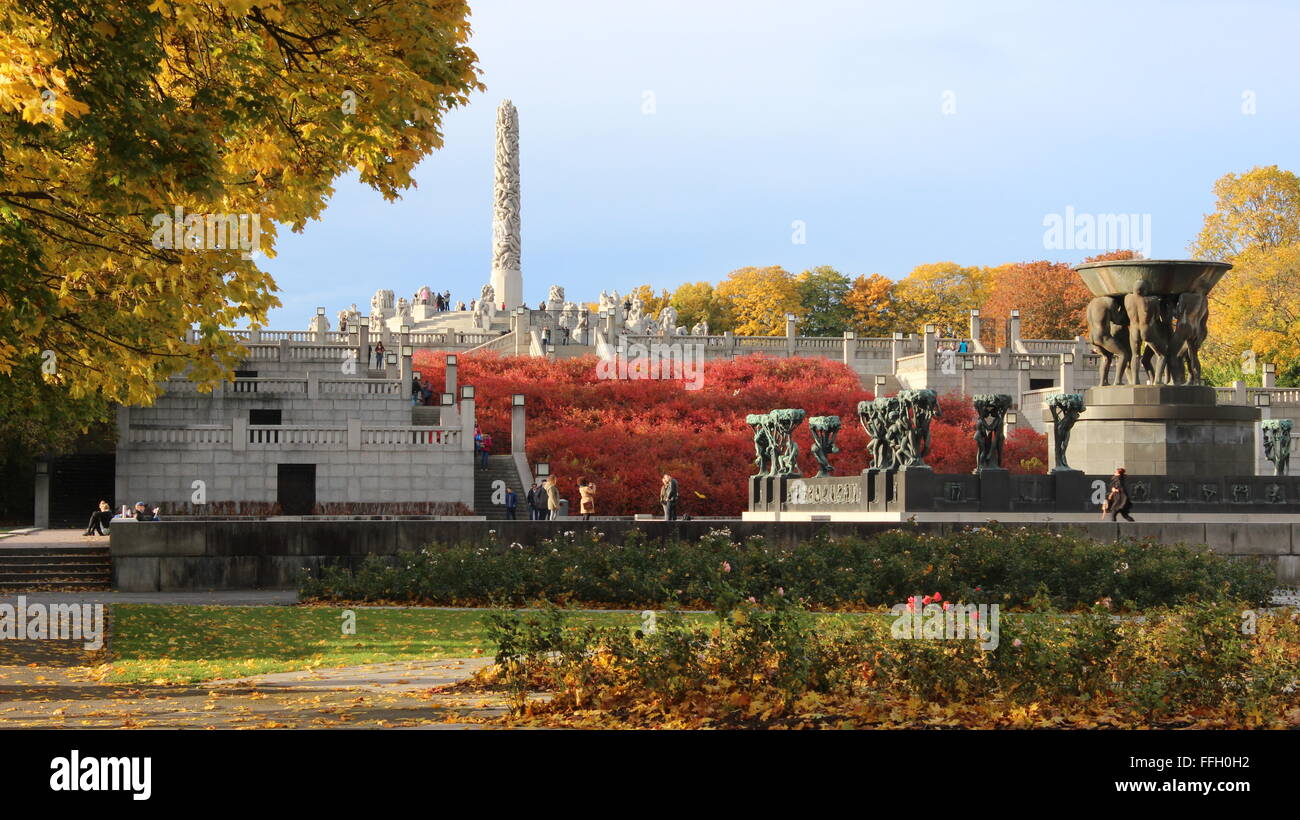 Monolith monolitten vigeland park oslo immagini e fotografie stock ad ...