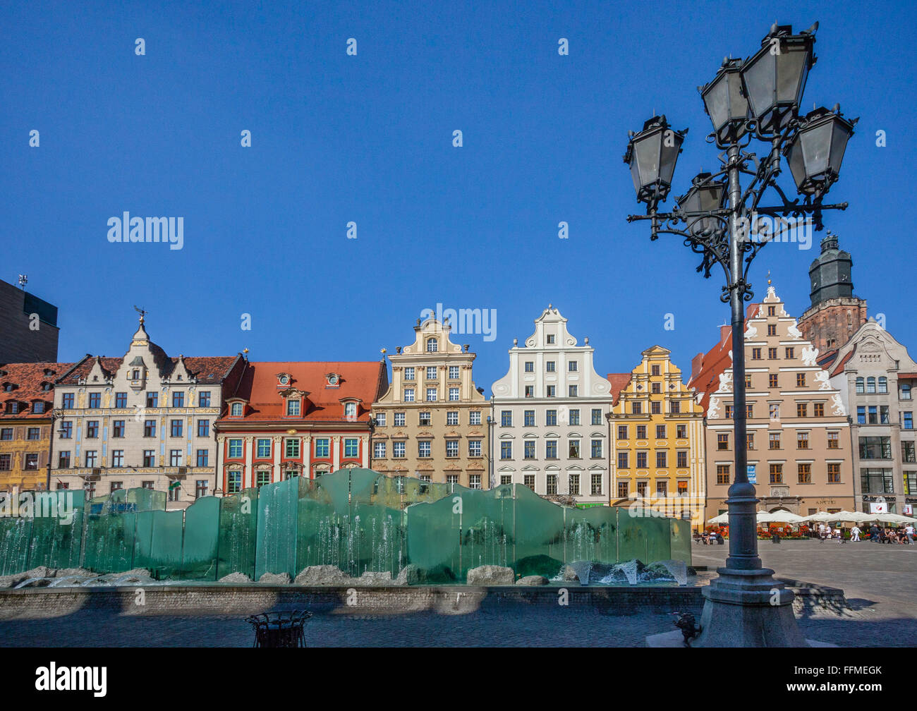 Polonia, Bassa Slesia, Wroclaw (Breslavia), la piazza del mercato ...