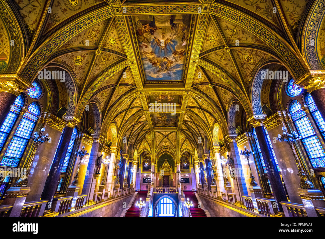 Budapest parliament interior immagini e fotografie stock ad alta ...