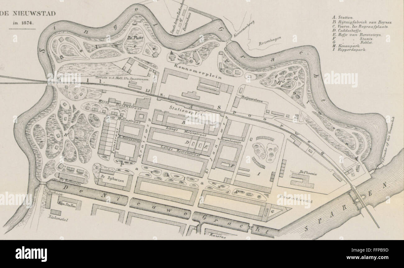 Vecchia mappa di haarlem immagini e fotografie stock ad alta ...