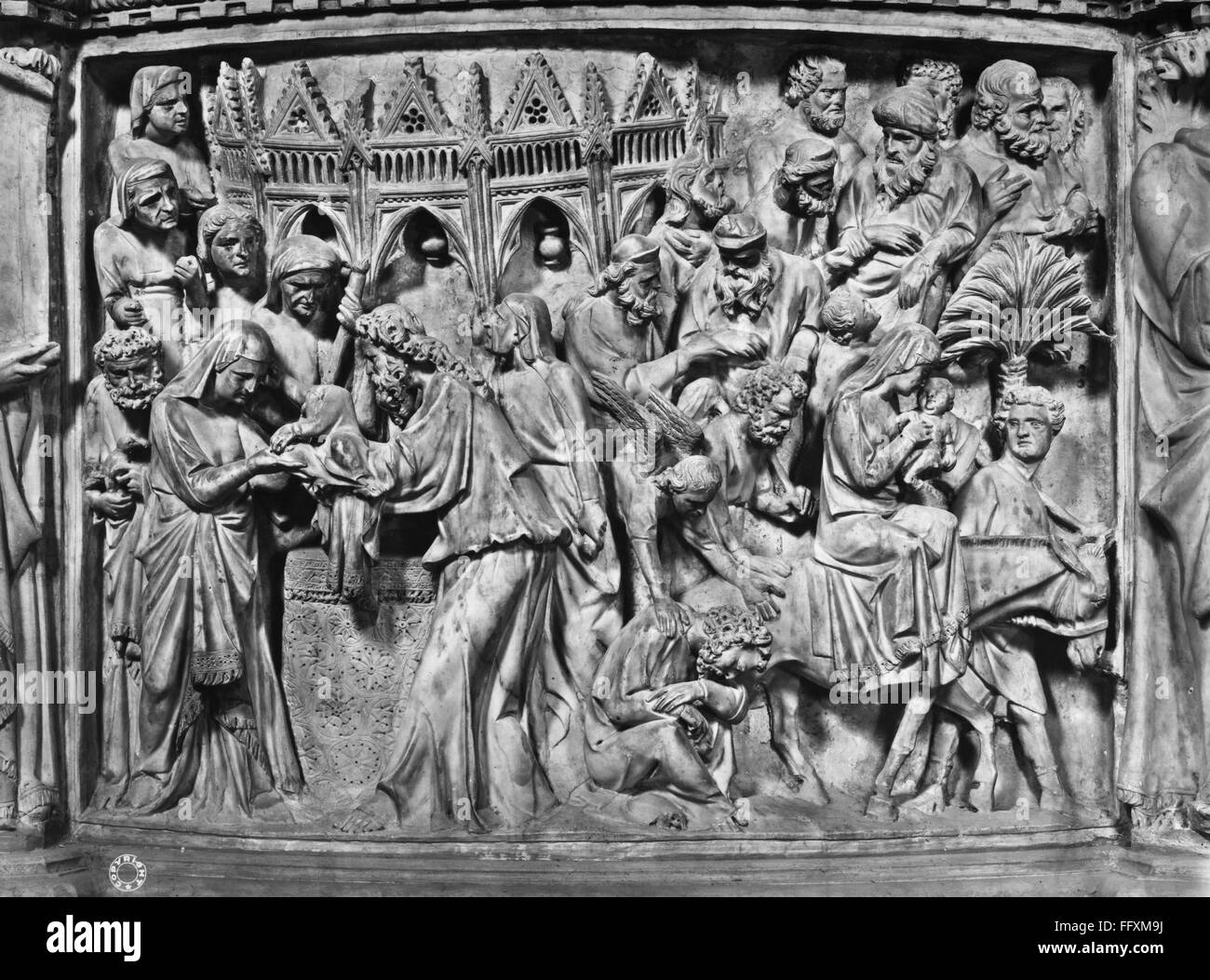 PISANO: la vita di Cristo. /NScenes della presentazione al tempio e la ...