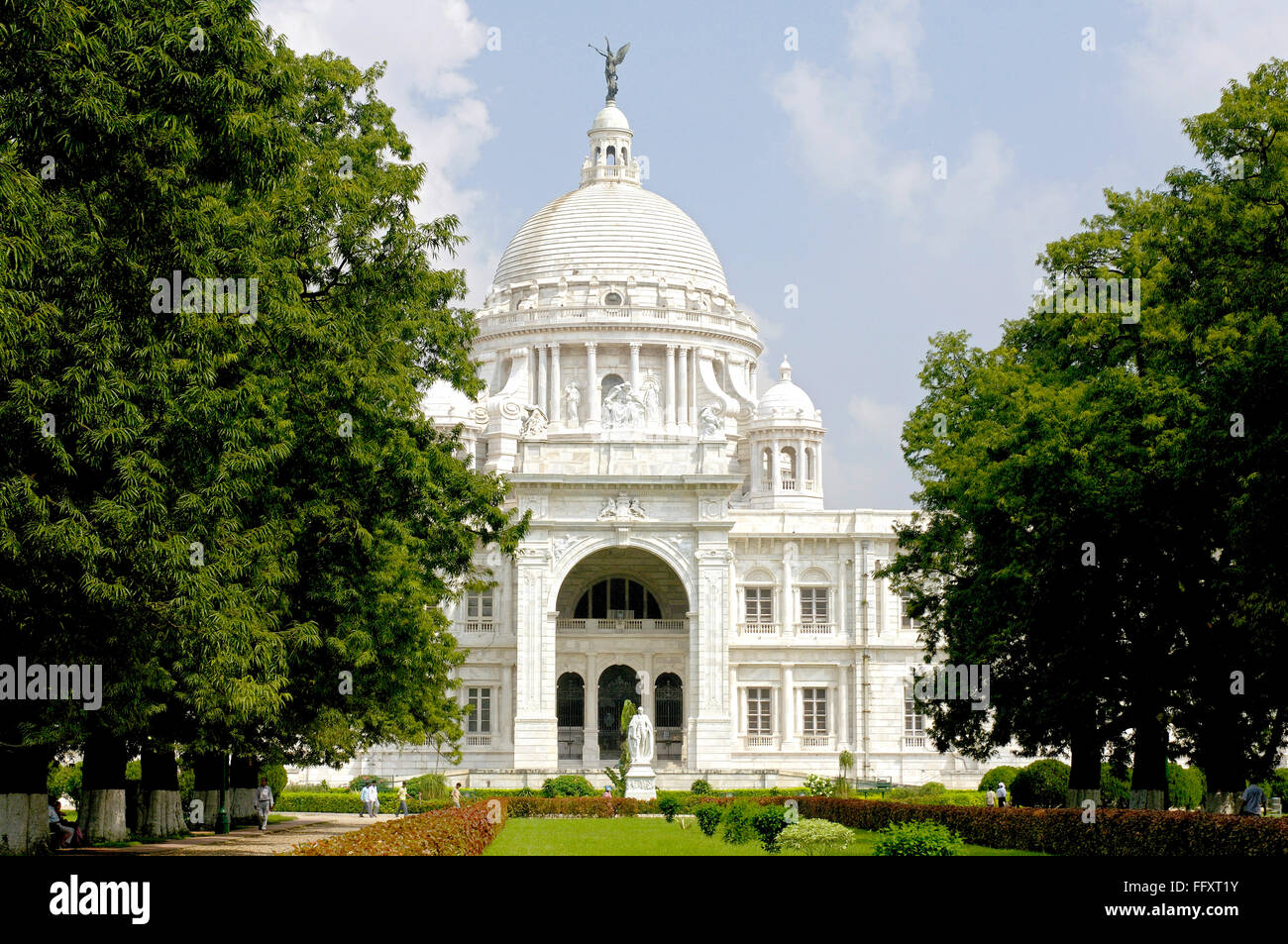 Victoria Memorial monumento cupola con movimento statua angelo ...