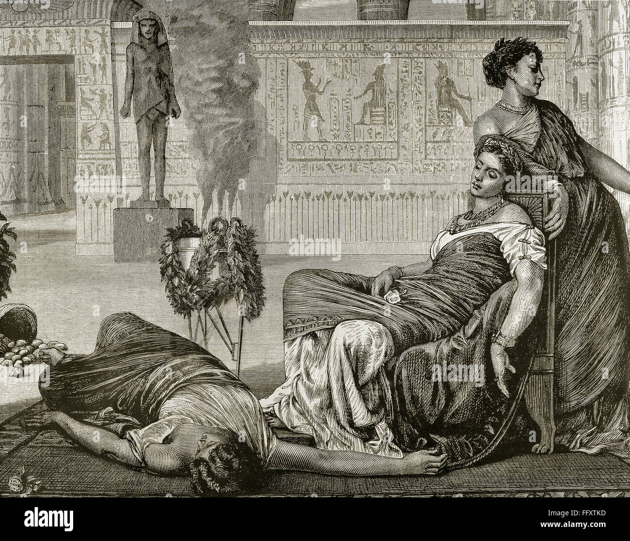 Cleopatra VII Philopator (69-30 a.C.). Regina d'Egitto. La morte di ...