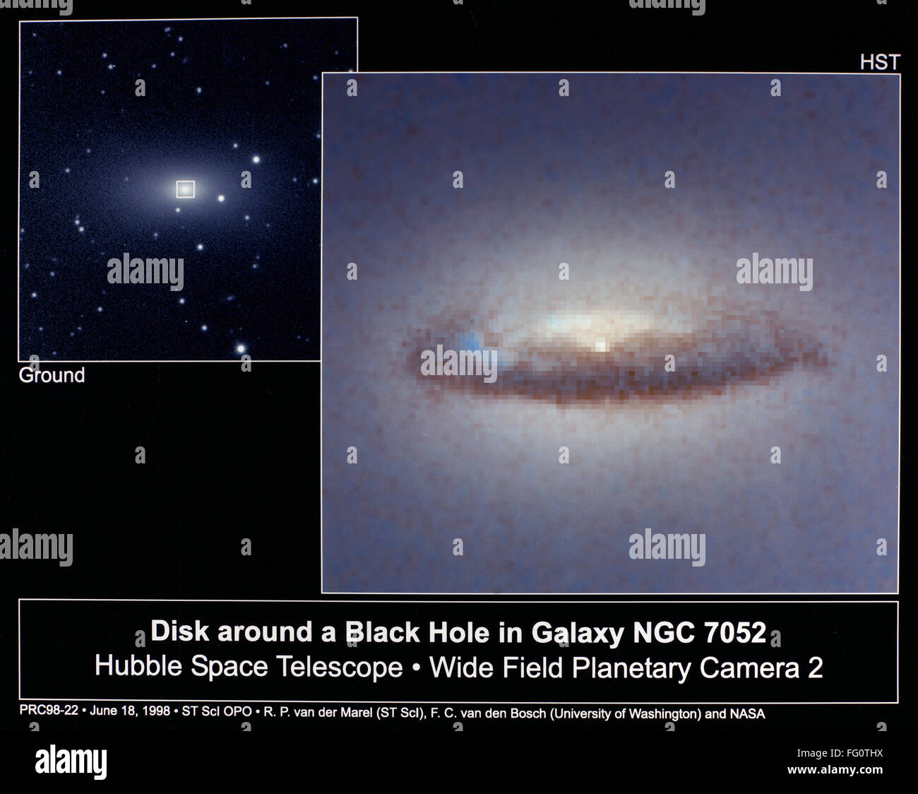 HUBBLE: il buco nero. /NA disco di polvere che circonda un buco nero al ...