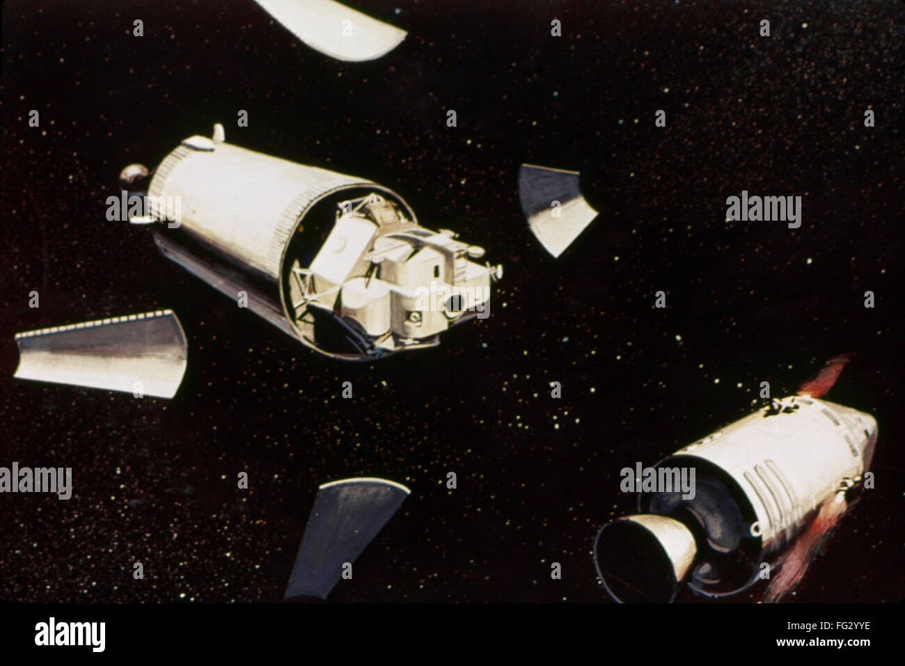 APOLLO 11, 1969. /NConceptual illustrazione dell'Apollo 11 di comando e ...