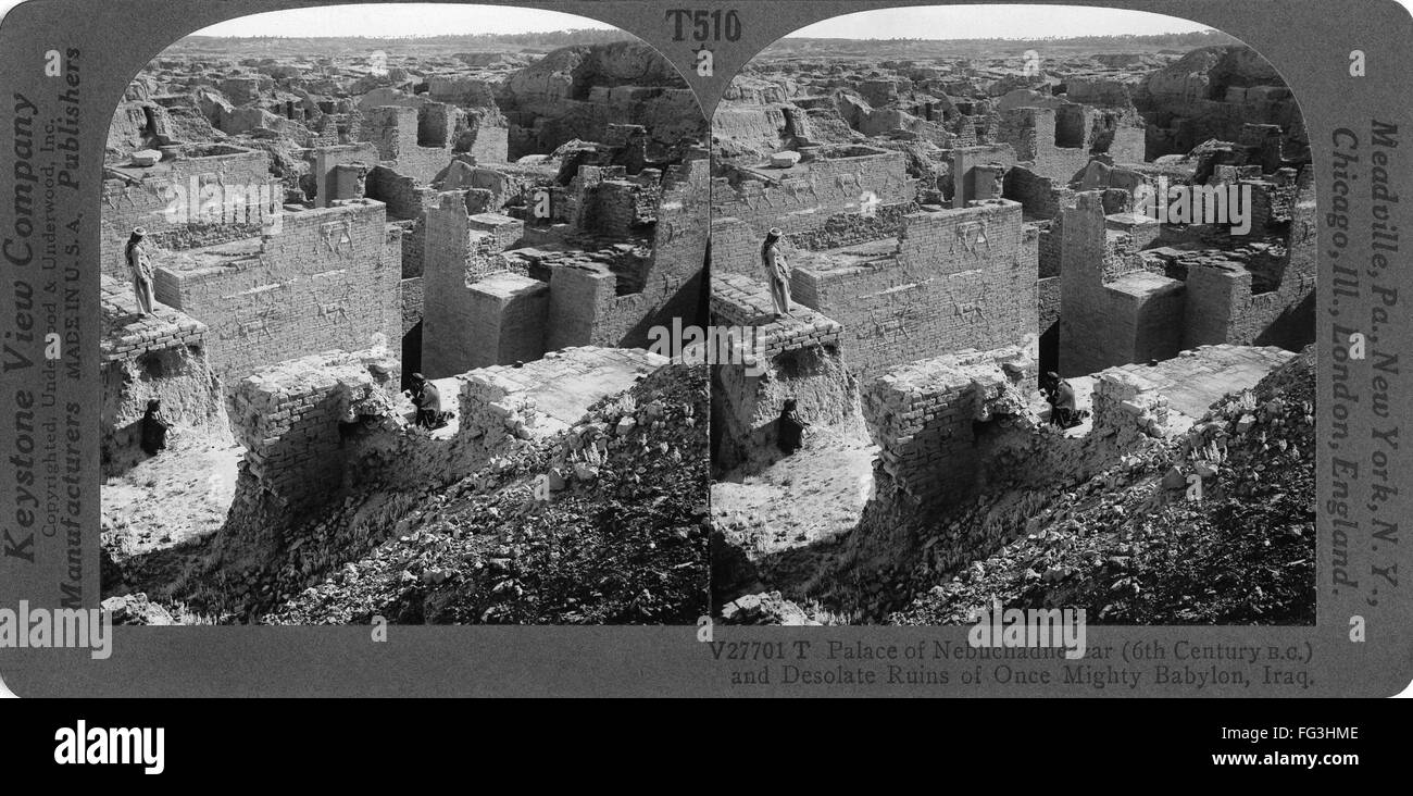 IRAQ: Babilonia rovine. /NRuins dell antica città di Babilonia, Iraq ...