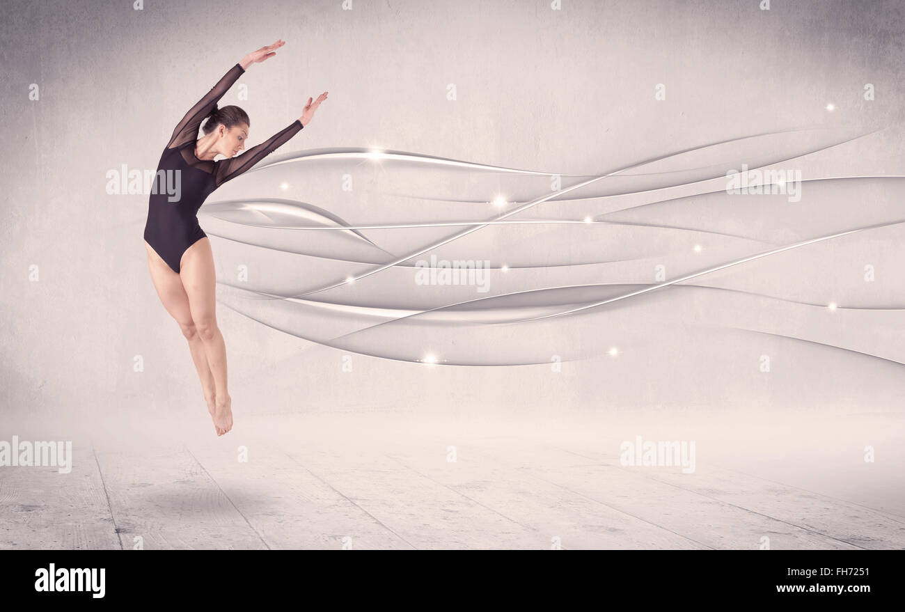 Ballet dancer performing dance abstract immagini e fotografie stock ad ...