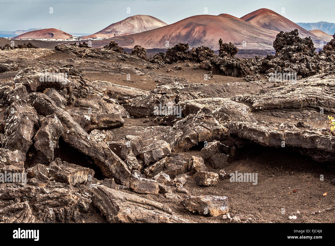 Orizzontale del parco nazionale dei vulcani del vulcano del paesaggio ...