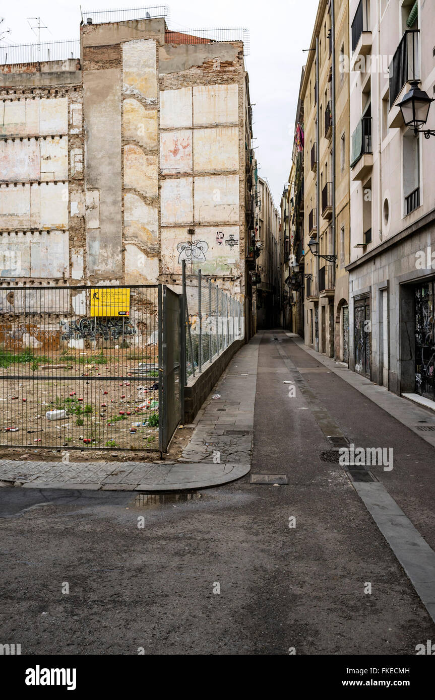 Vecchia strada di barcellona immagini e fotografie stock ad alta ...
