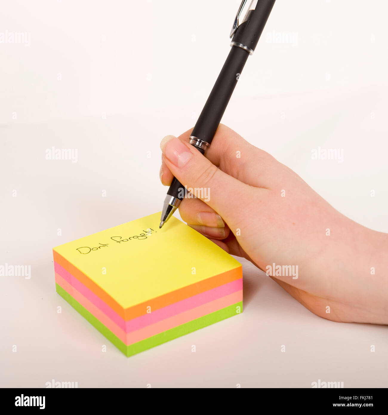 Scrivere una lista di cose da fare immagini e fotografie stock ad alta ...