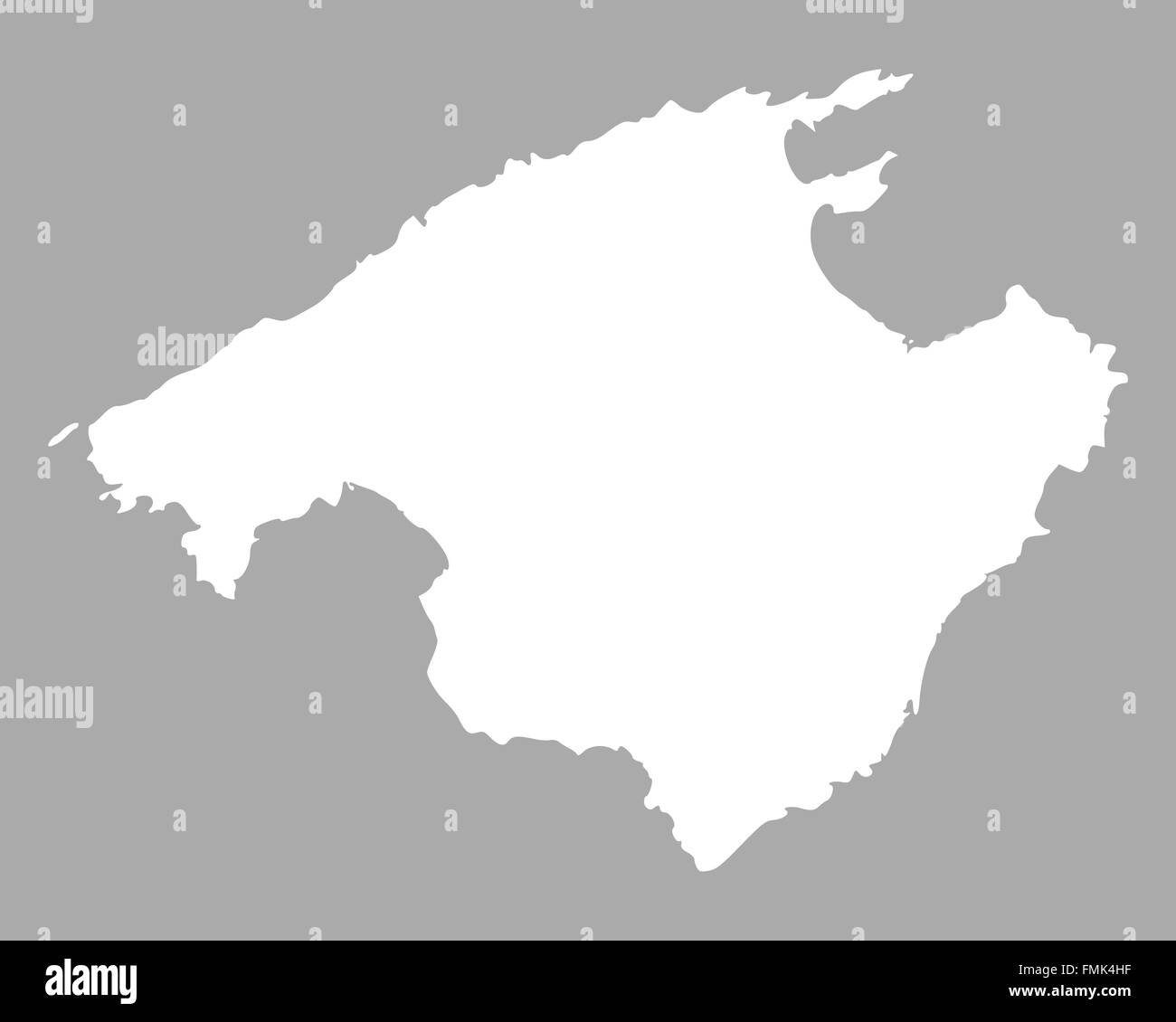 Mappa dell'isola di maiorca immagini e fotografie stock ad alta ...