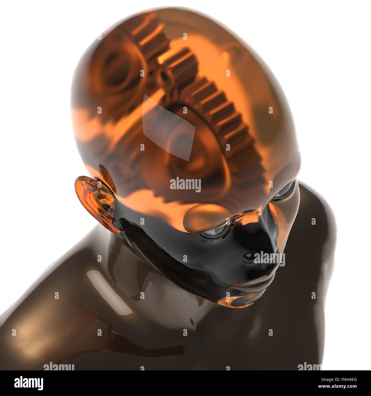 Testa umana con ingranaggi immagini e fotografie stock ad alta ...