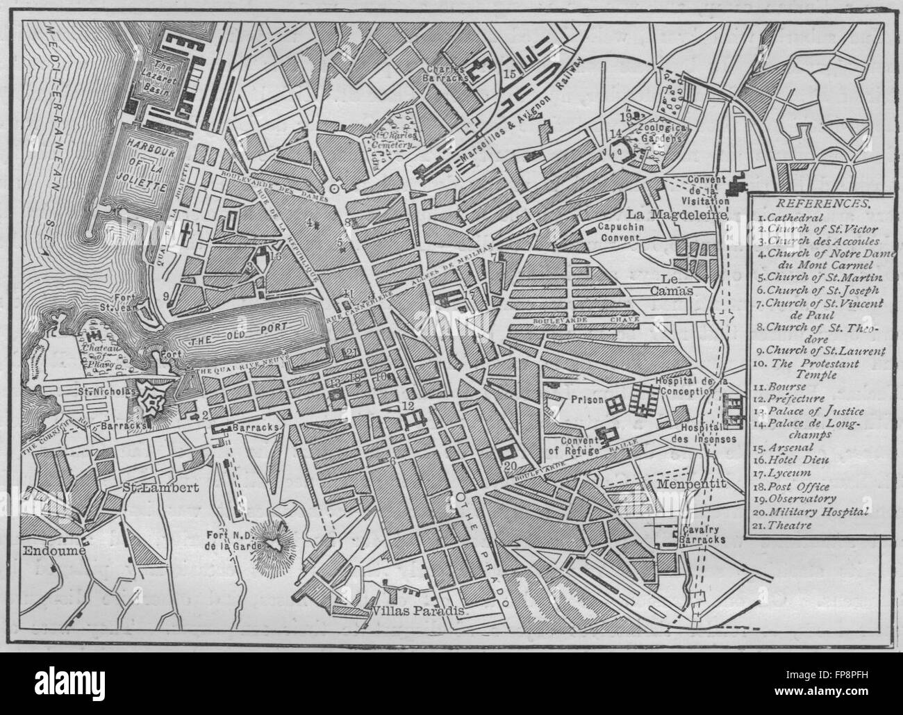 Mappa di marsiglia immagini e fotografie stock ad alta risoluzione - Alamy