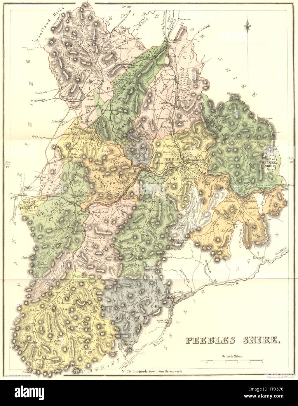 Mappa di peebles immagini e fotografie stock ad alta risoluzione - Alamy