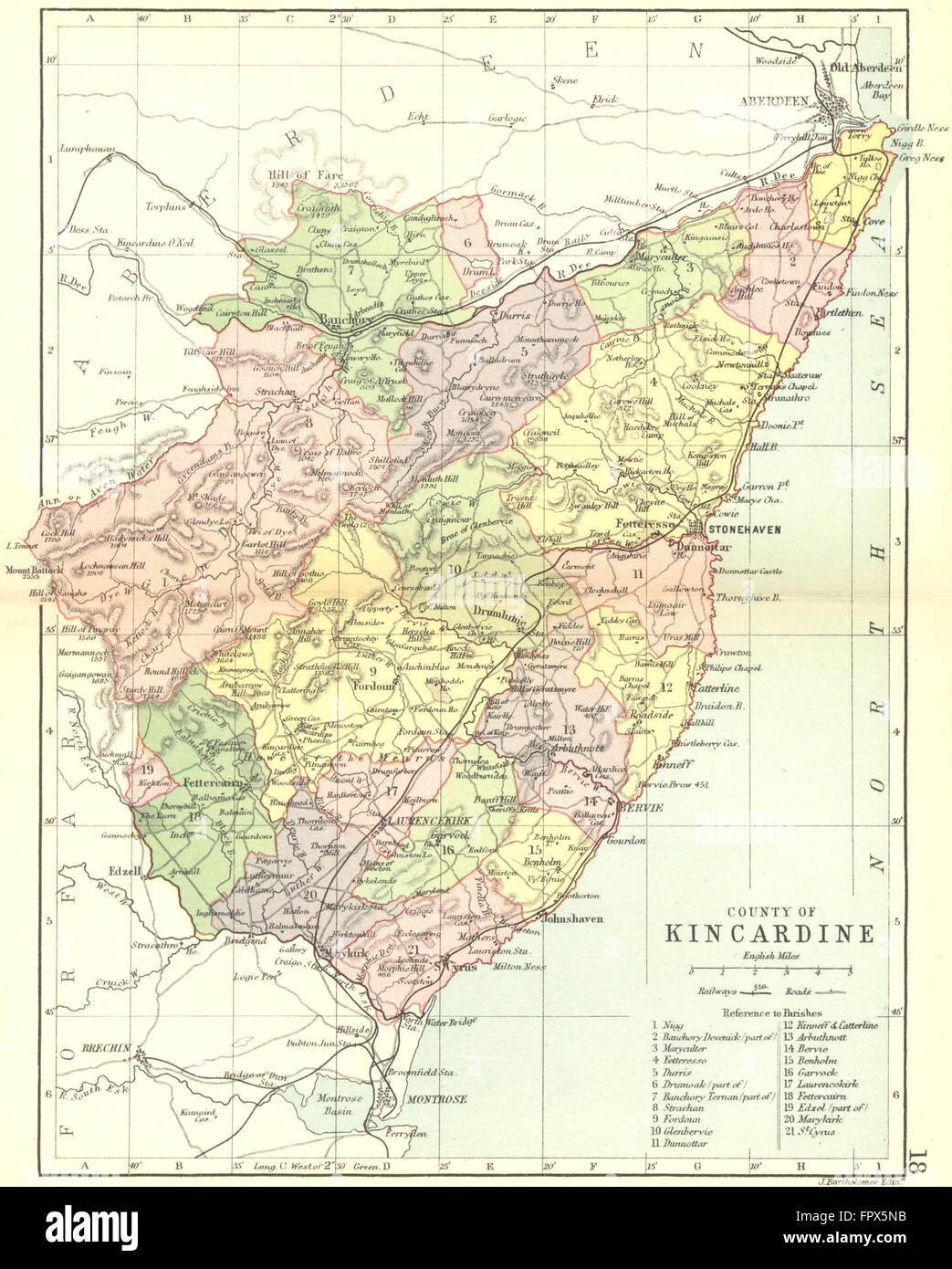 Kincardine map immagini e fotografie stock ad alta risoluzione - Alamy