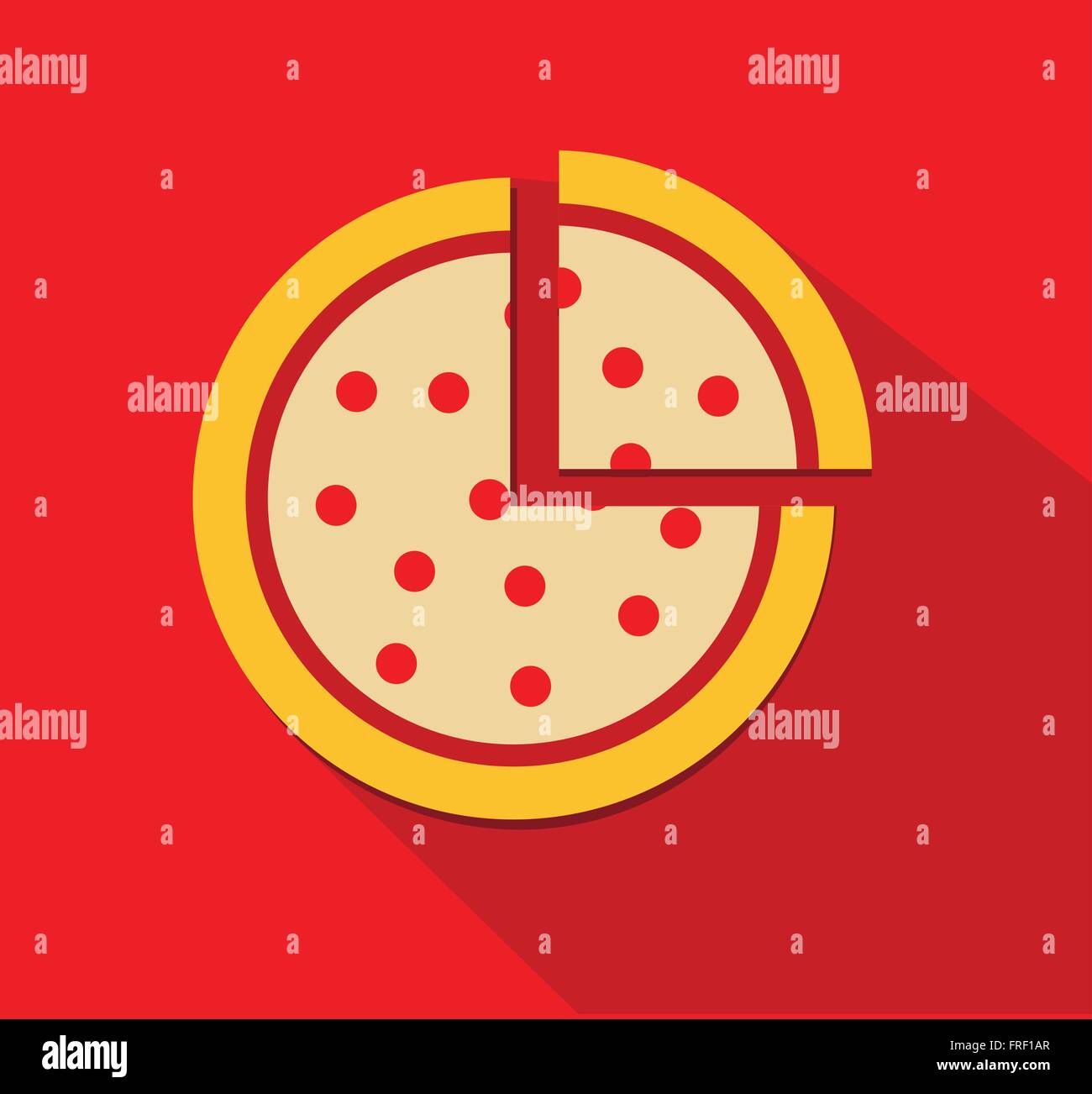 Icono pizza Immagini Vettoriali Stock - Alamy
