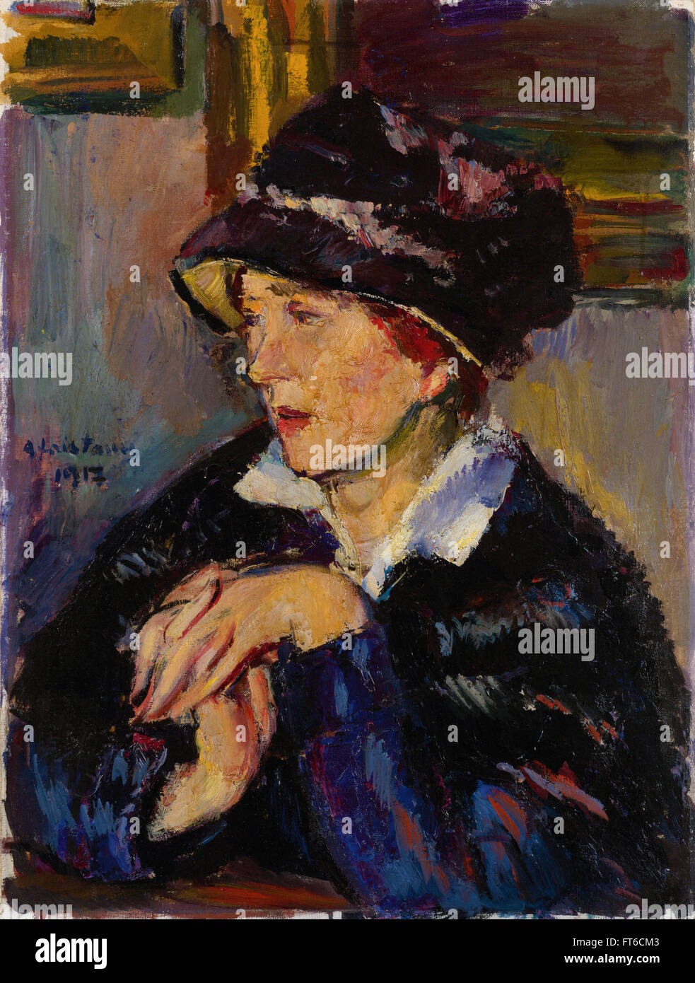 Pittura donna con cappello immagini e fotografie stock ad alta ...