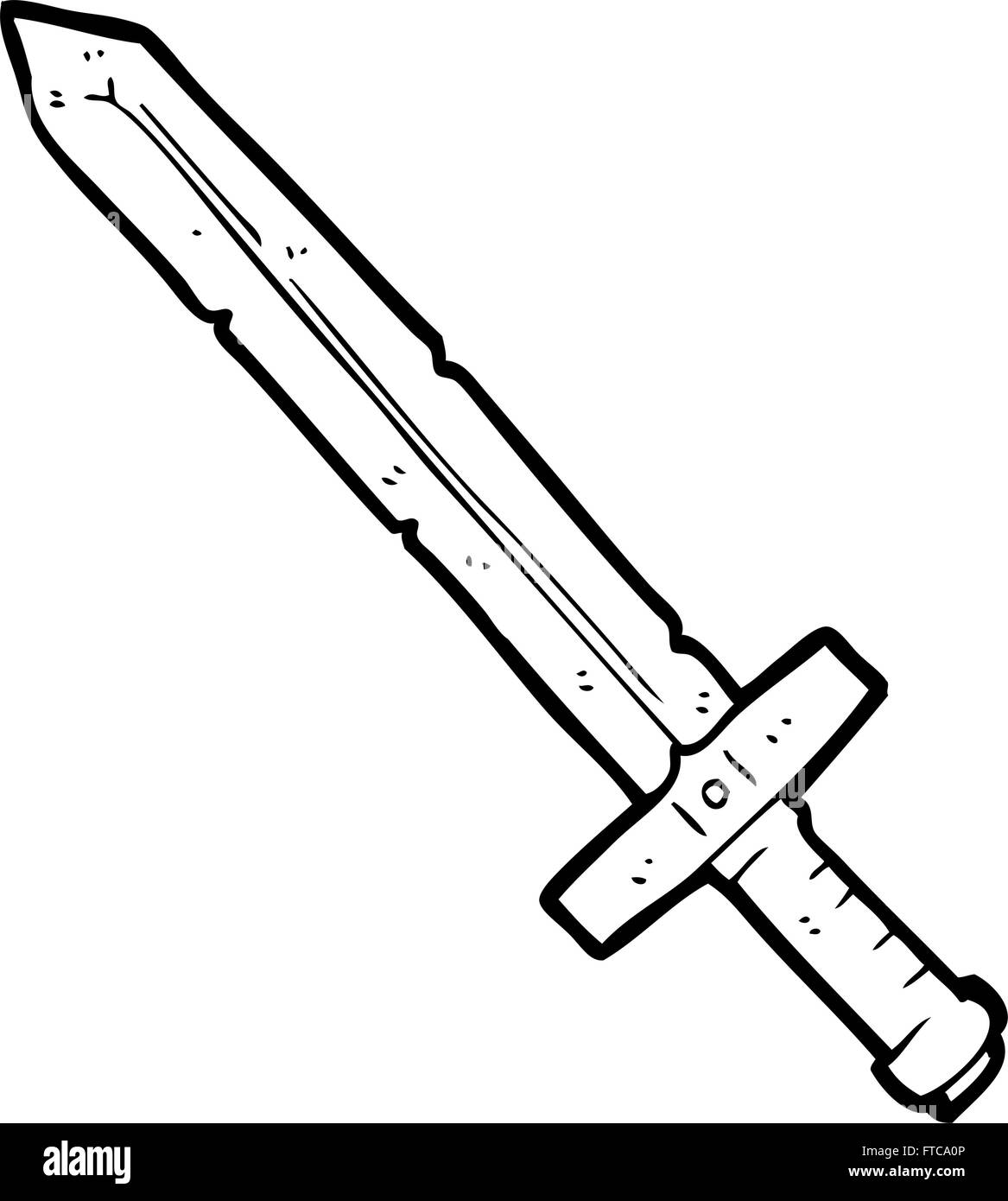 Freehand drawn cartoon bloody sword immagini e fotografie stock ad alta ...