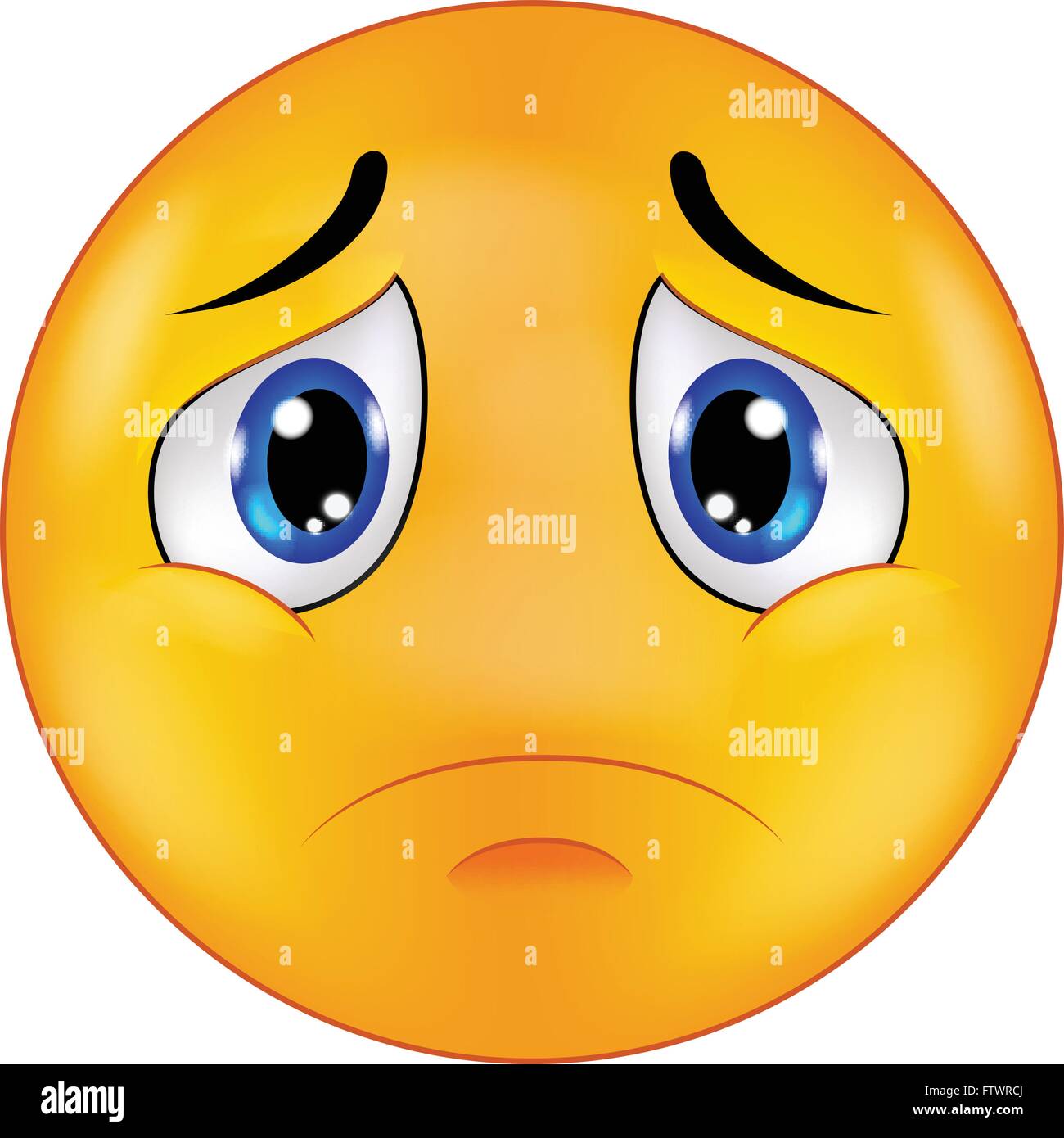 Triste triste infelice dispiacere Immagini Vettoriali Stock - Alamy
