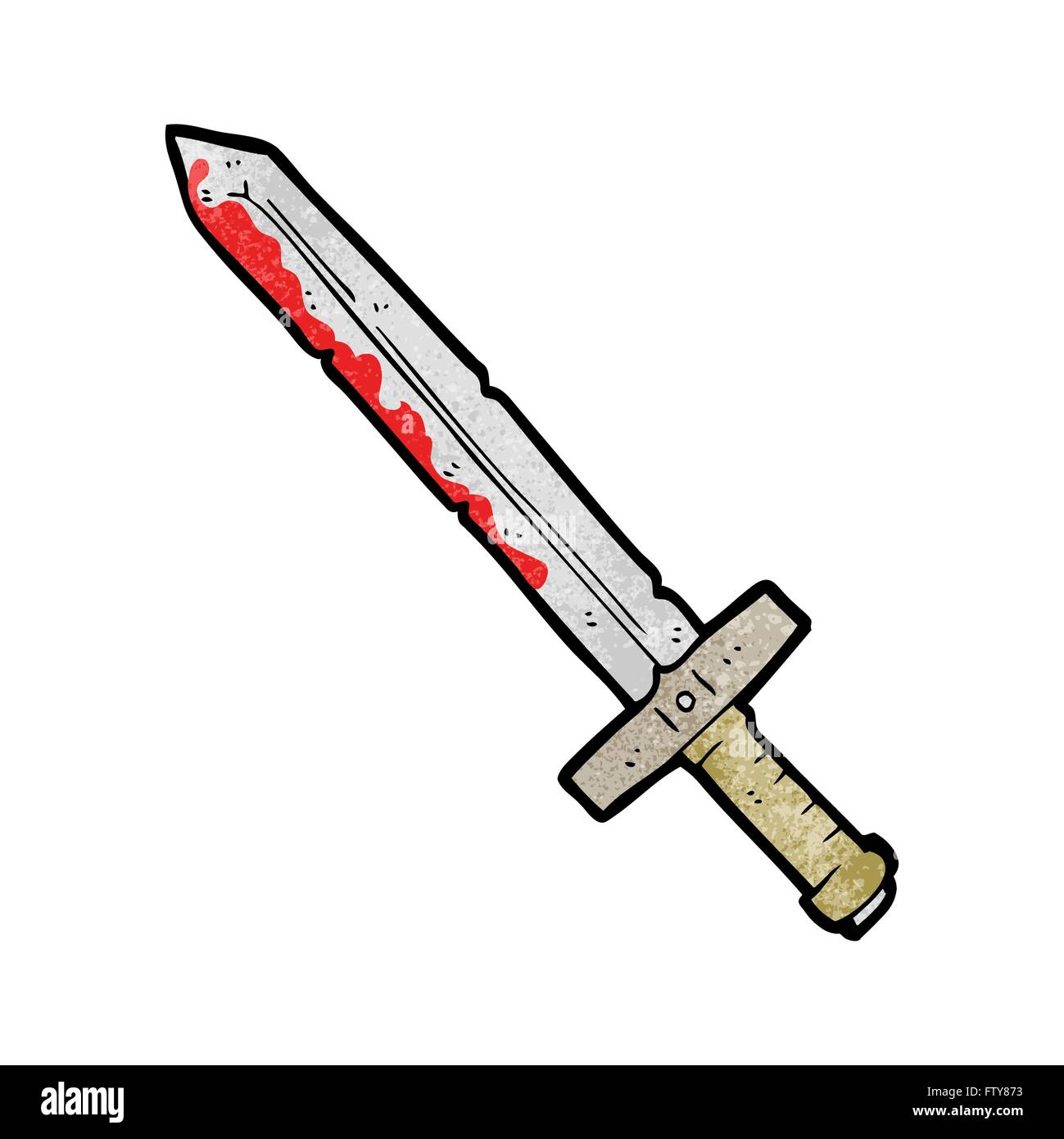Freehand drawn cartoon bloody sword immagini e fotografie stock ad alta ...