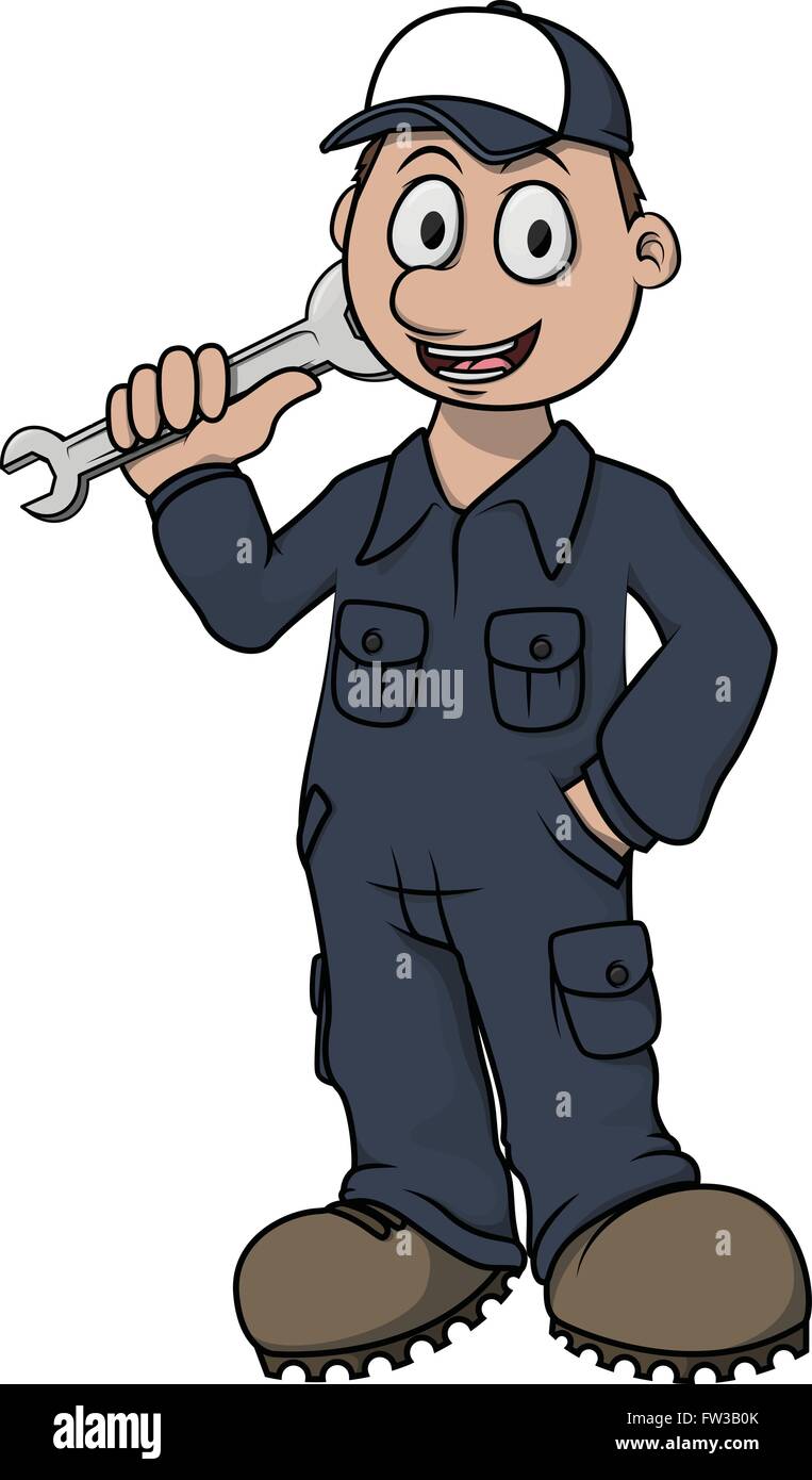 Mechanic cartoon immagini e fotografie stock ad alta risoluzione - Alamy
