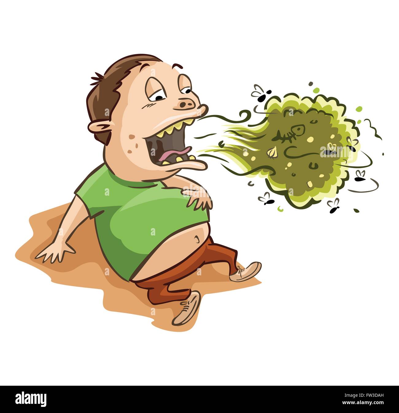Illustrazione di stomaco pieno sano Immagini Vettoriali Stock - Alamy