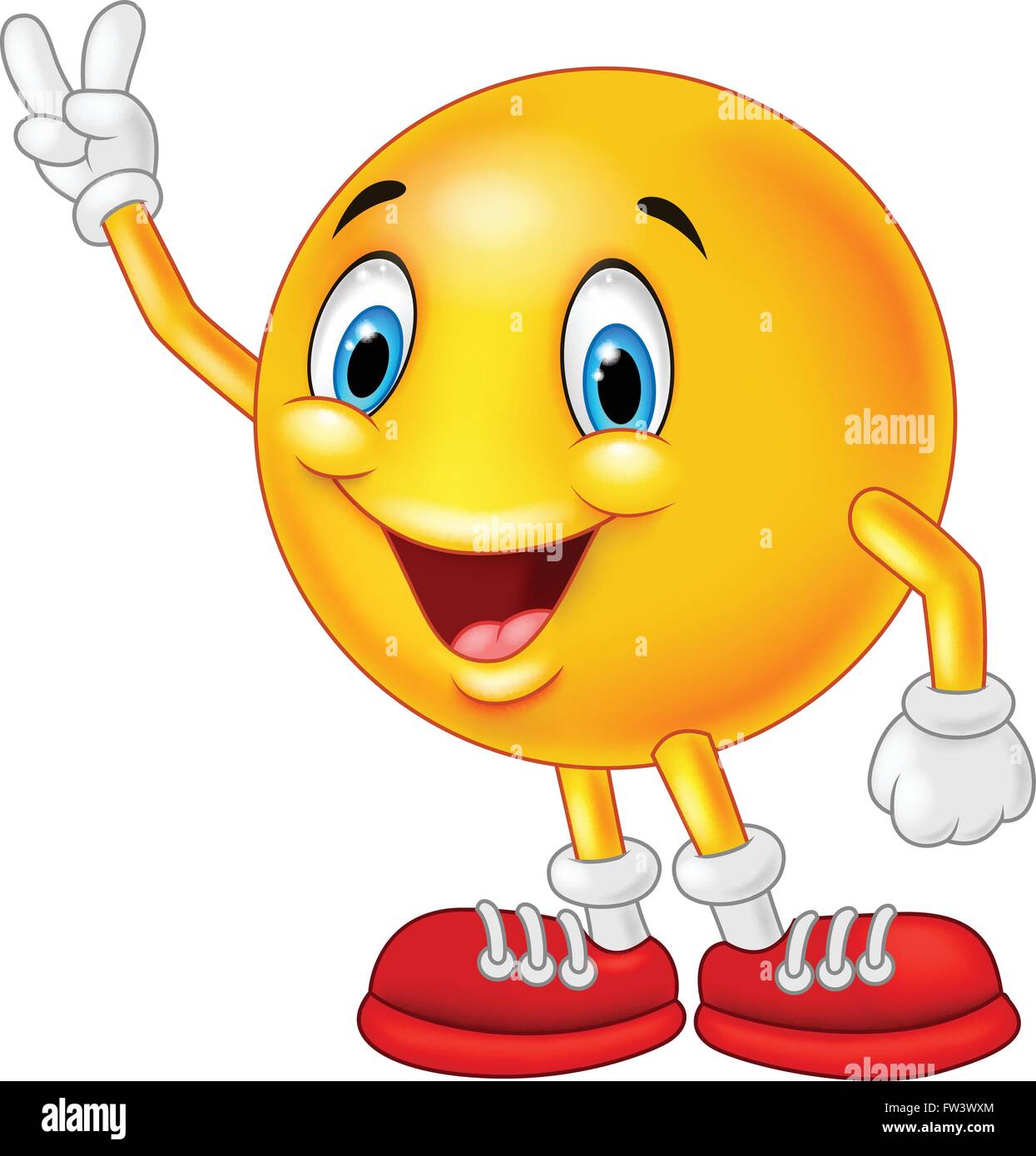 Ciao emoticon Immagini Vettoriali Stock - Alamy