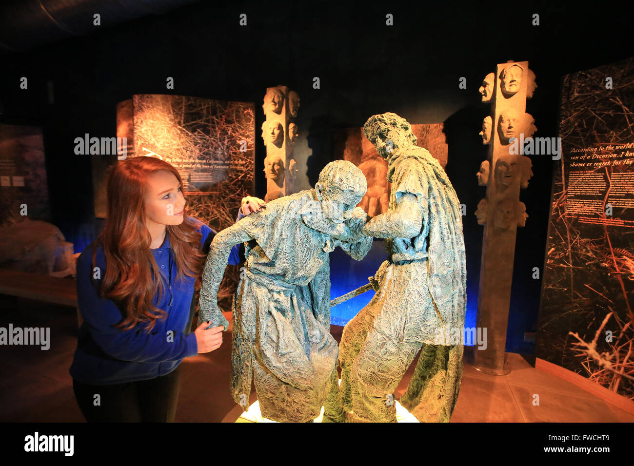 Downpatrick, Irlanda del Nord, Regno Unito. Karen Fitzsimons da ...