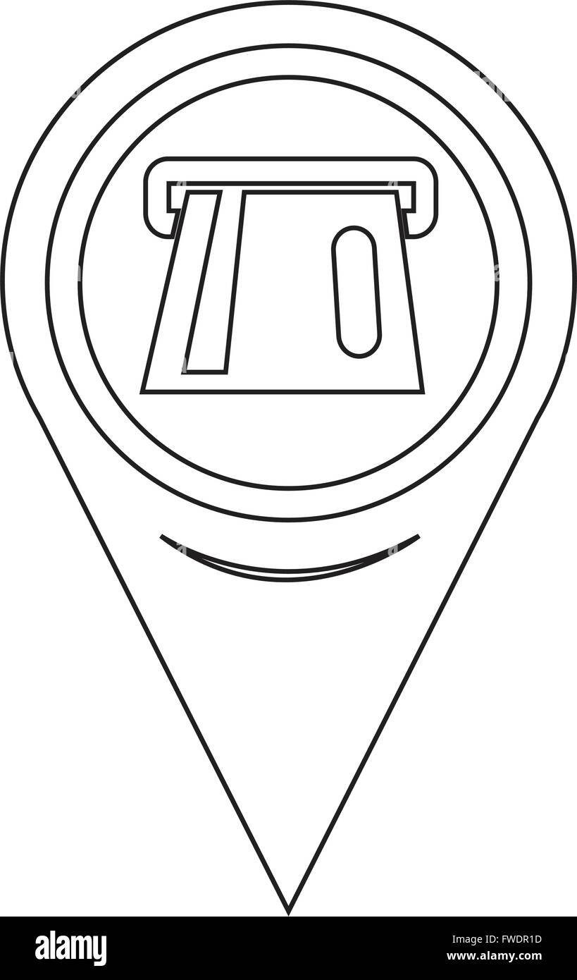 Simbolo puntatore banca Foto e Immagini Stock in Bianco e Nero - Alamy