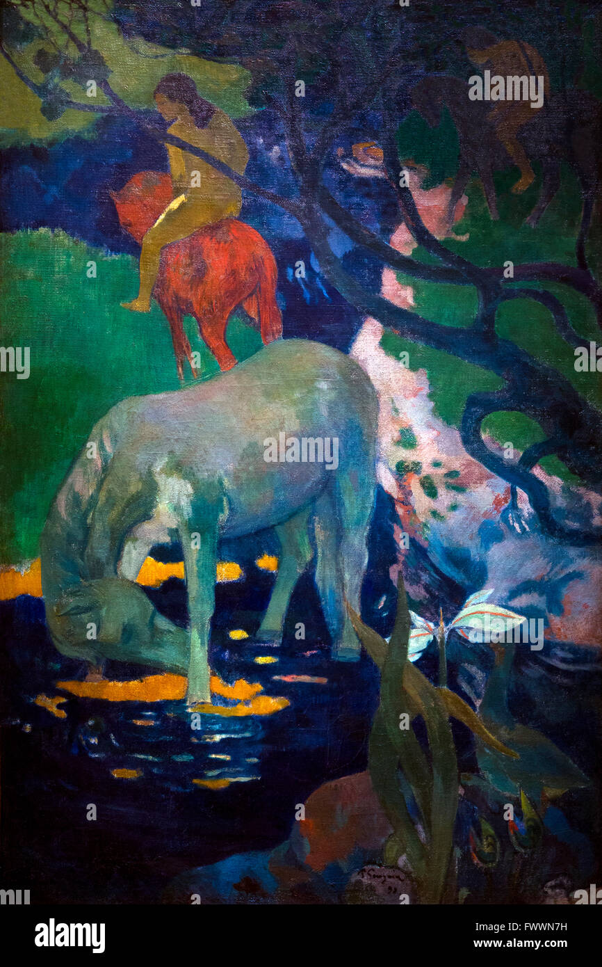 Il Cavallo Bianco, Le Cheval Blanc, da Paul Gauguin, 1898, il Musee D ...