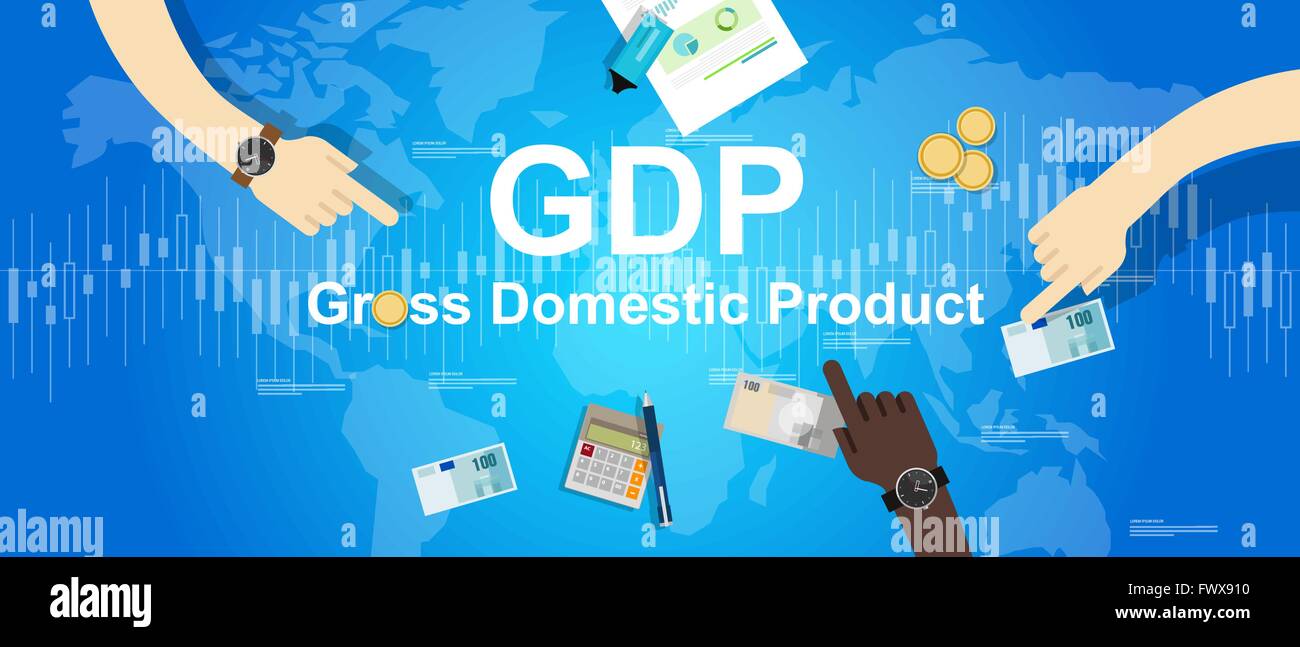 Pil prodotto interno lordo illustrazione economia finanziaria sfondo ...