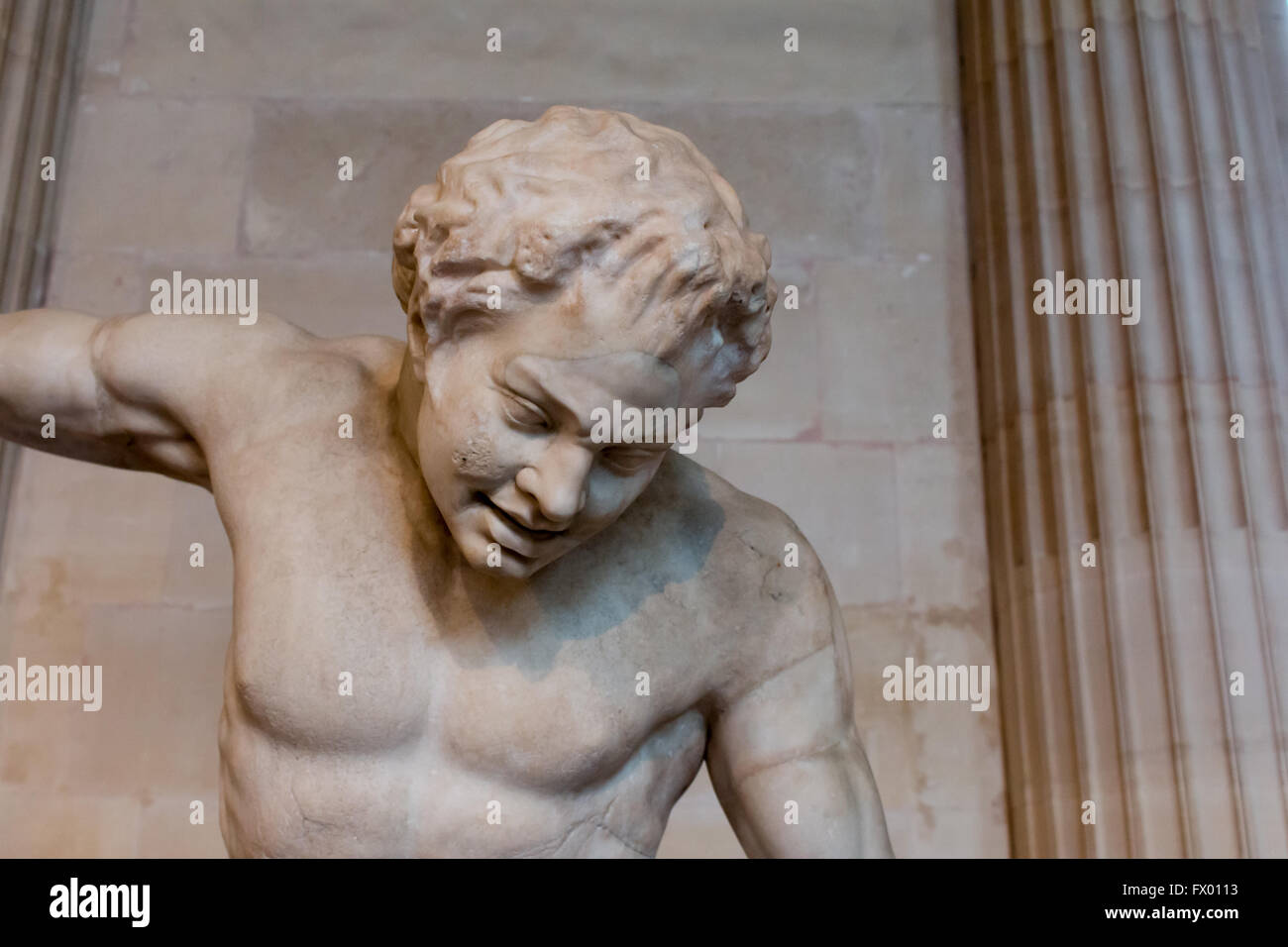 Una copia romana del Satiro Danzante, famoso greco scultura ellenistica ...